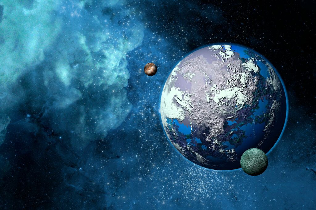 A real life "Waterworld" planet