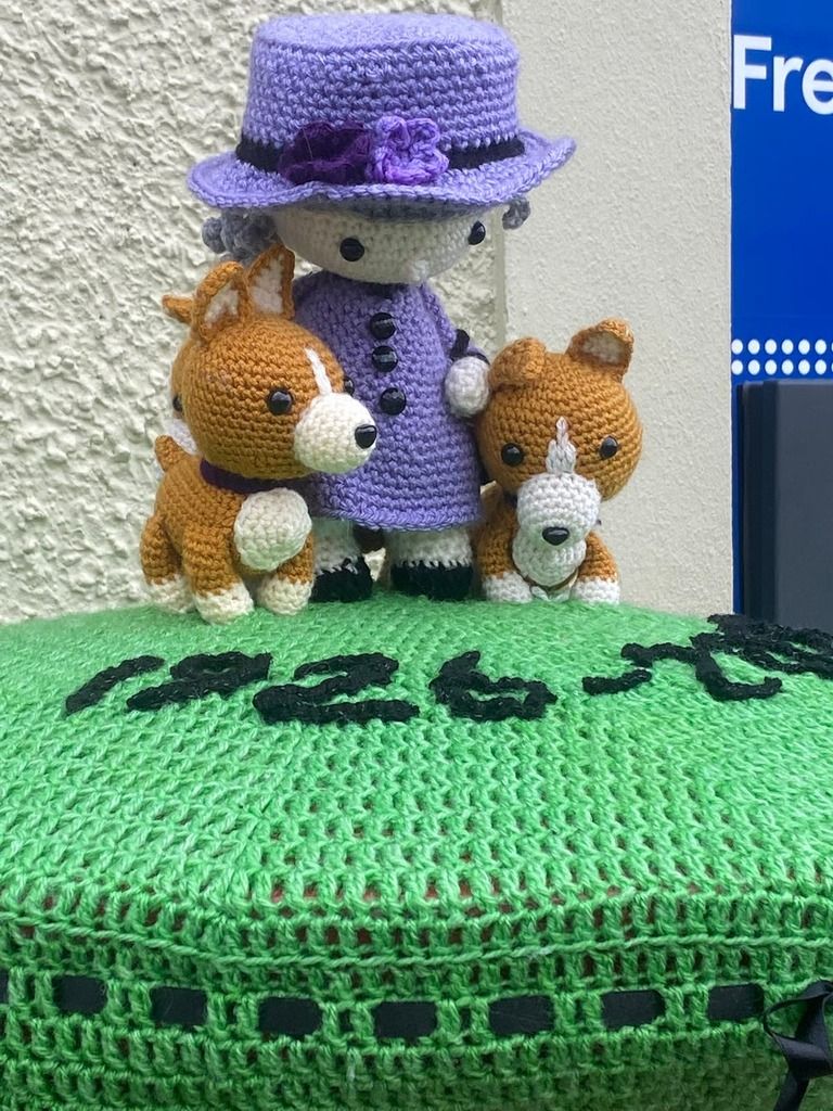 Crocheted tributes to Queen top post boxes across the…