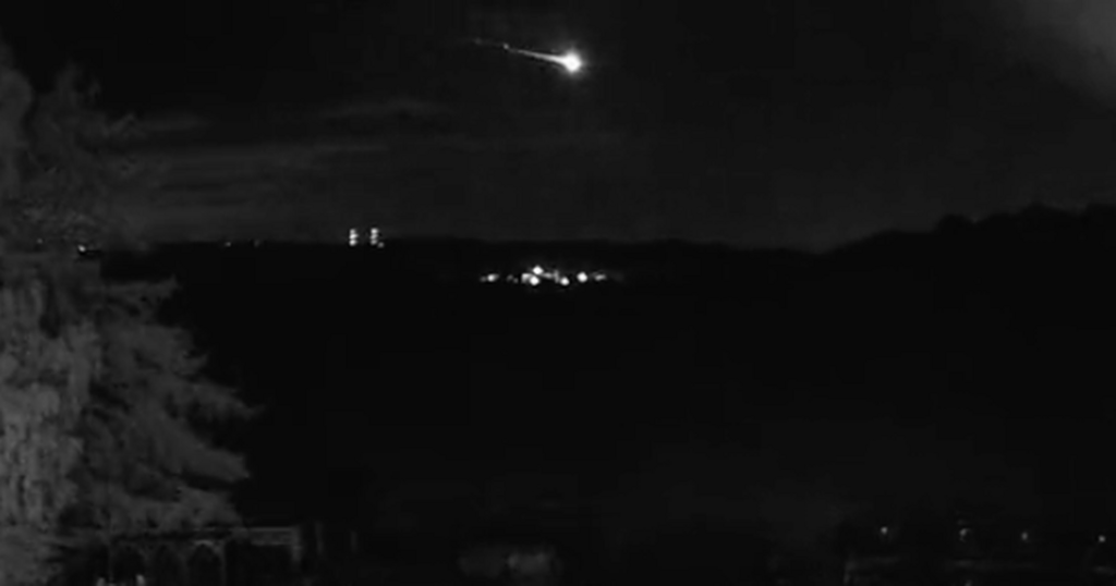 Huge 'meteor' spotted in sky over Scotland as…