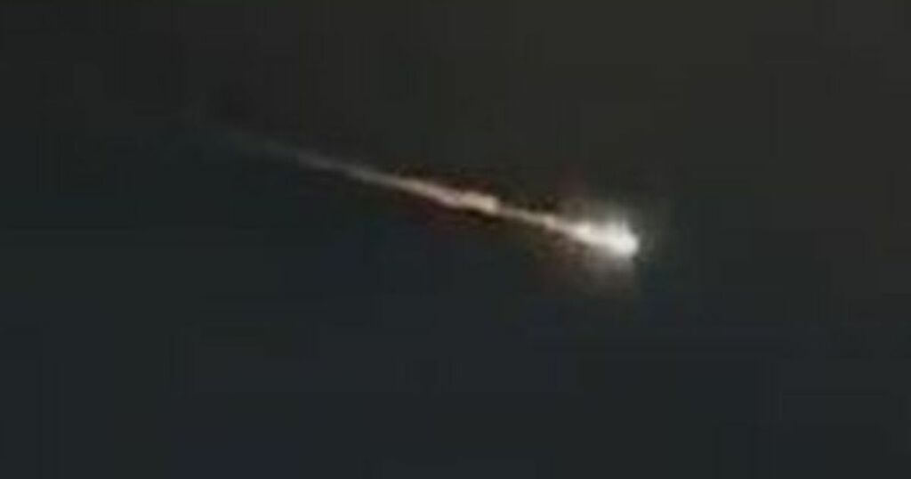 Fireball meteorite that streaked across UK could be…