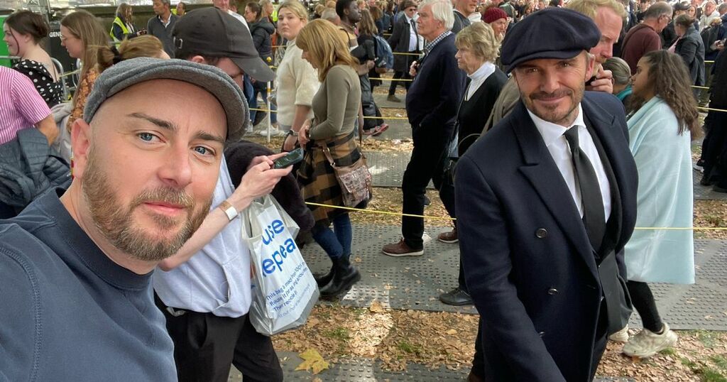 David Beckham admits queue error after waiting in line…