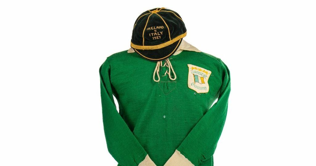 Extremely rare Irish Free State jersey from 1927 set…
