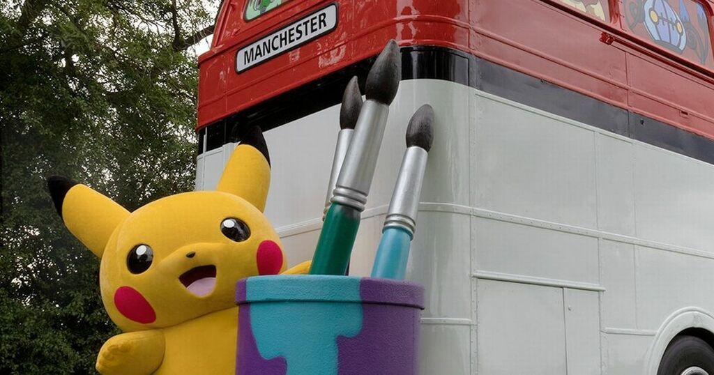 Pokemon bus bringing Pikachu to The Trafford Centre…