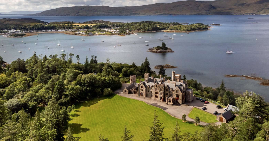 Incredible coastal castle where every room holds…