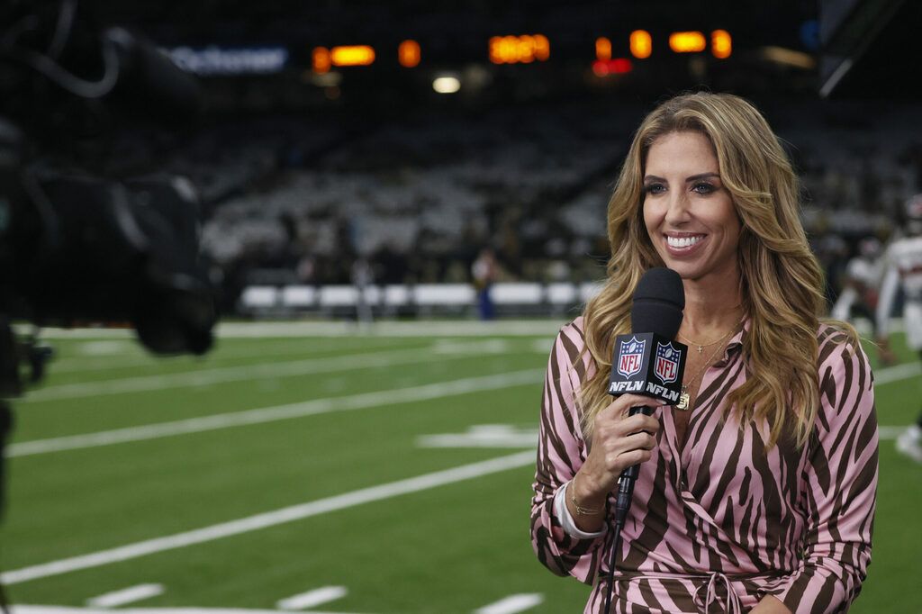 NFL reporter Sara Walsh learned her husband caught…