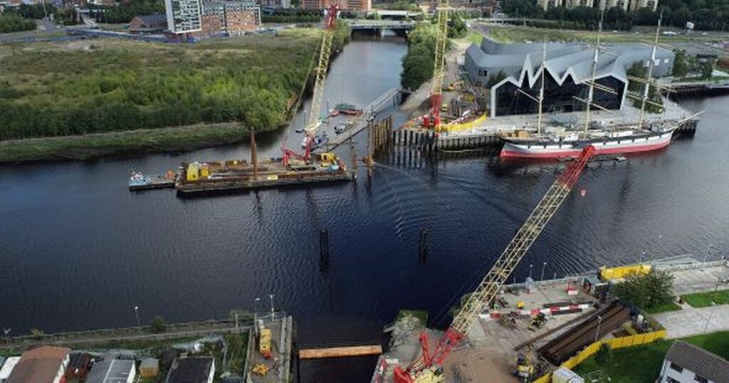 Images show progress made on Govan-Partick footbridge…