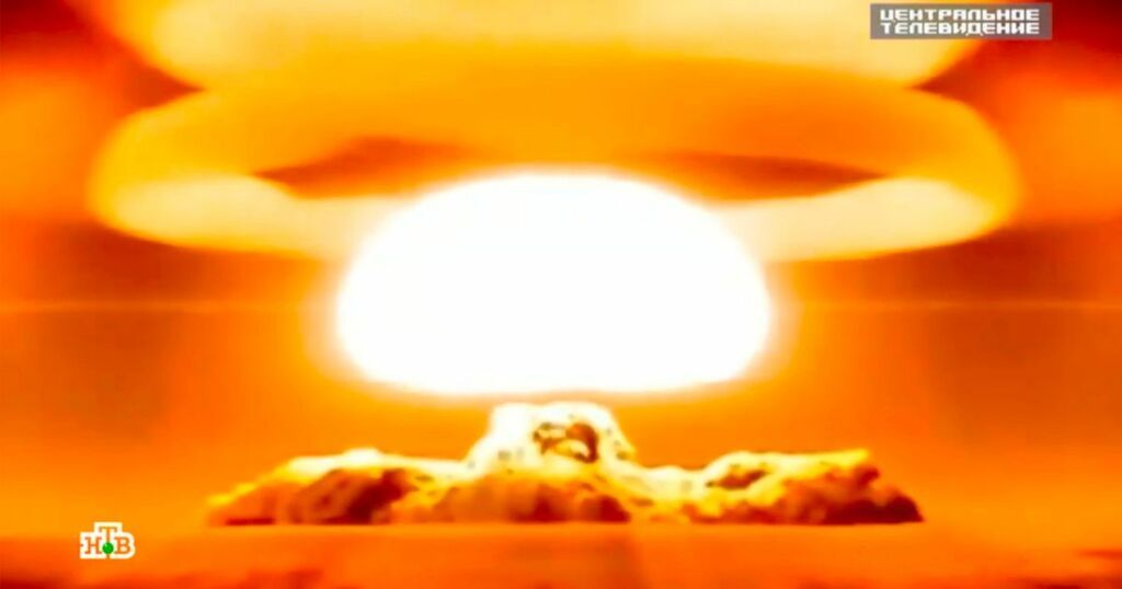 Russian propaganda TV airs chilling footage of huge…