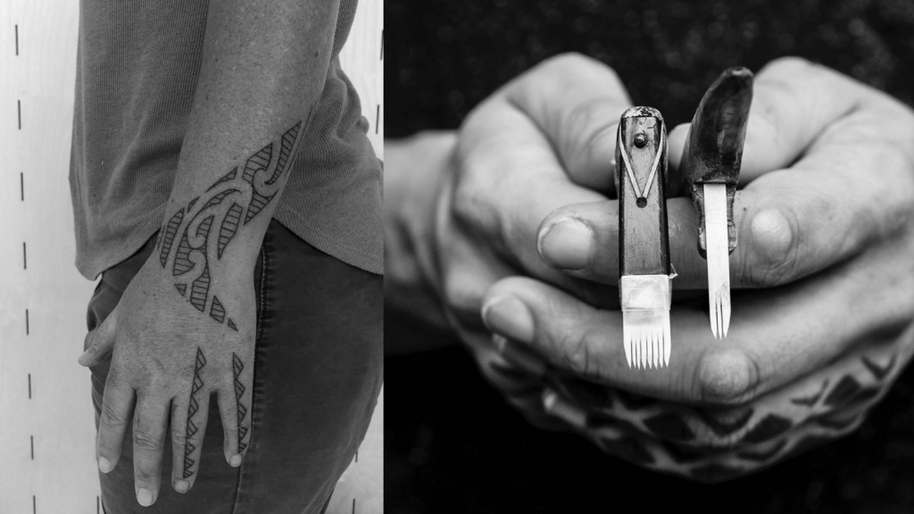 Bringing back the art of Māori tā moko tattooing using…