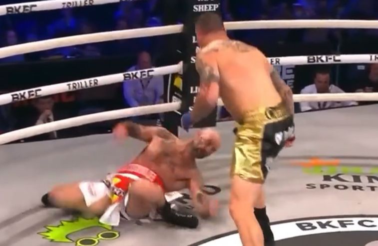 BKFC 31 video: Chris Camozzi lands short right, knocks…