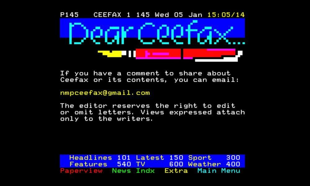 Ceefax is dead, long live Ceefax! Meet the fans…