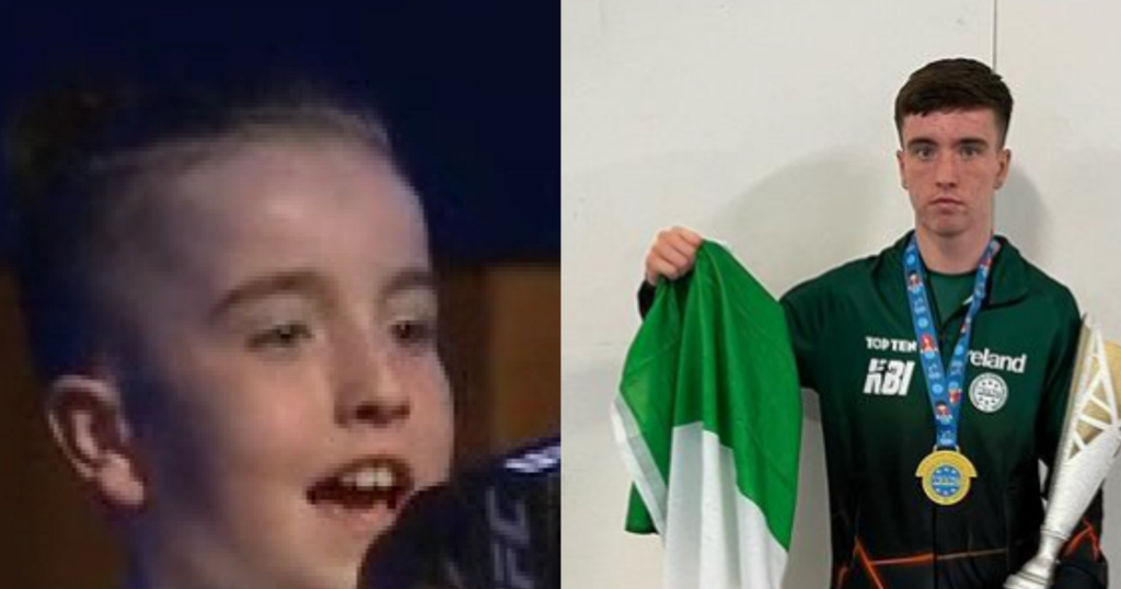 Irish kid who interrupted Conor McGregor press…