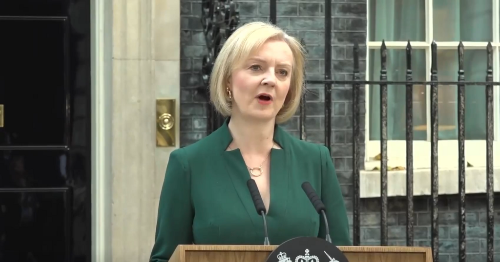 Liz Truss bids goodbye in 187 second speech and…