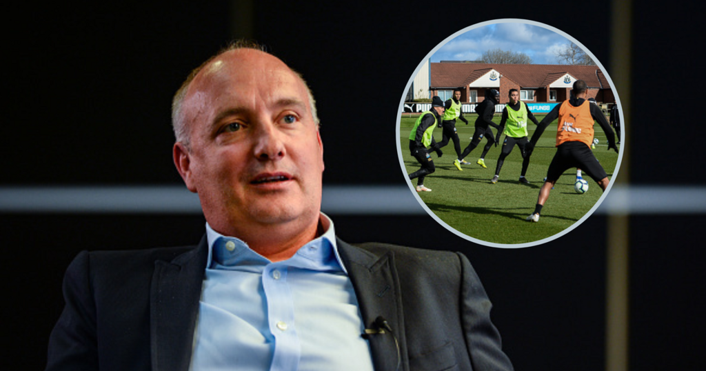 Newcastle United CEO Darren Eales discusses training…