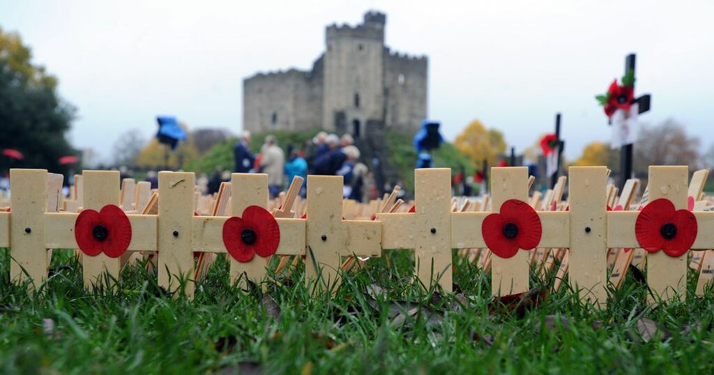 Remembrance field is opening at Cardiff Castle to pay…