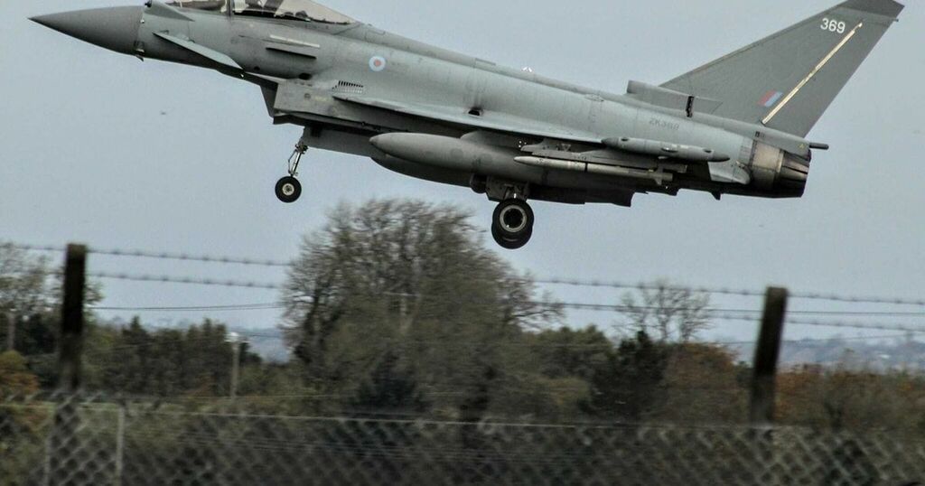 RAF fighter jets spotted flying low across Northern…