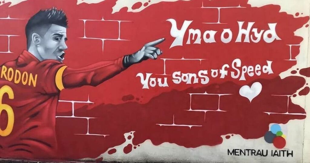 Epic murals of Welsh football heroes are appearing…