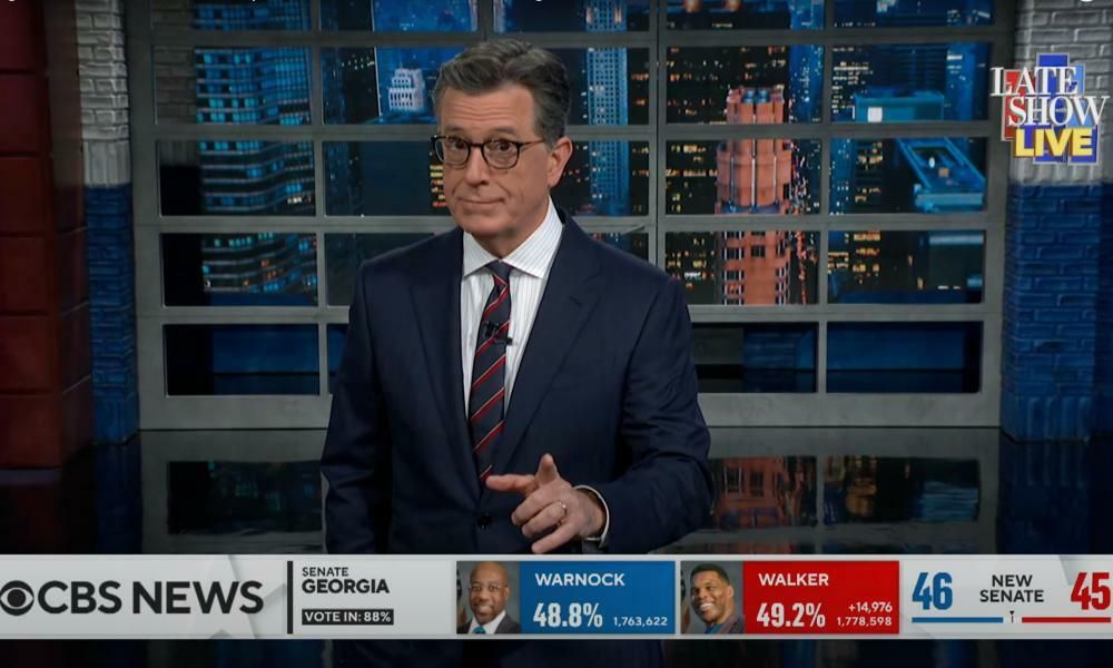 Stephen Colbert on midterms: red wave looks more like…