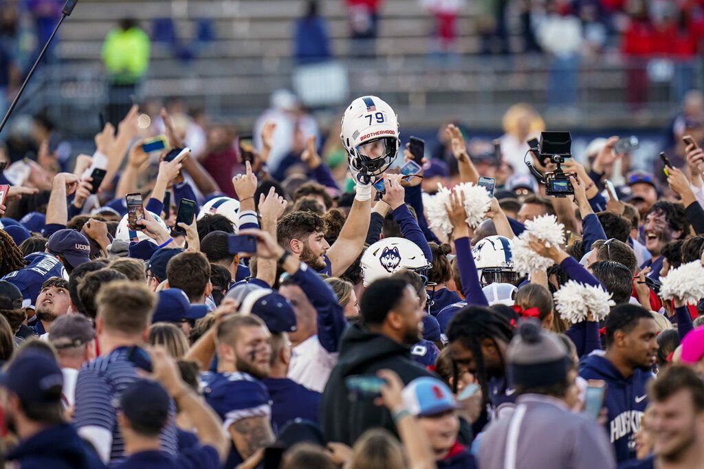 Jim Mora has UConn bowl-eligible after stunning Liberty
