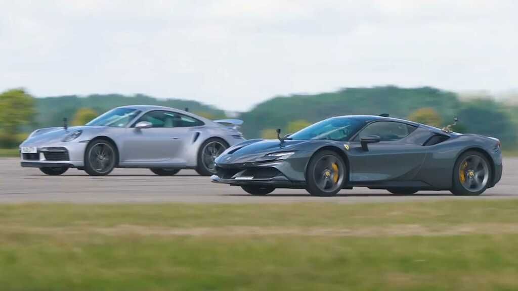 Ferrari SF90 Challenges Porsche 911 Turbo S In A Drag…