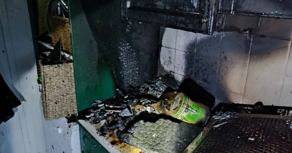 Harrowing picture shows devastating damage after fire…