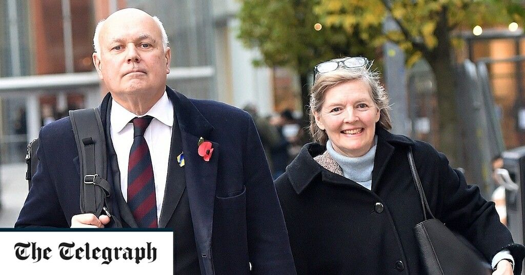 Iain Duncan Smith 'feared for his wife' when he had…