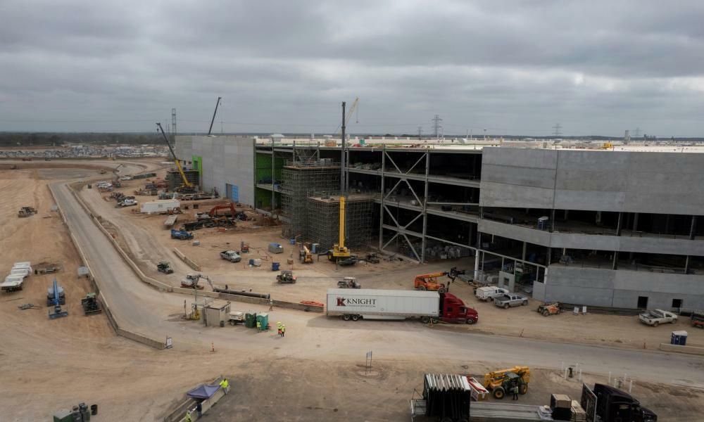 Tesla’s construction workers at Texas gigafactory…
