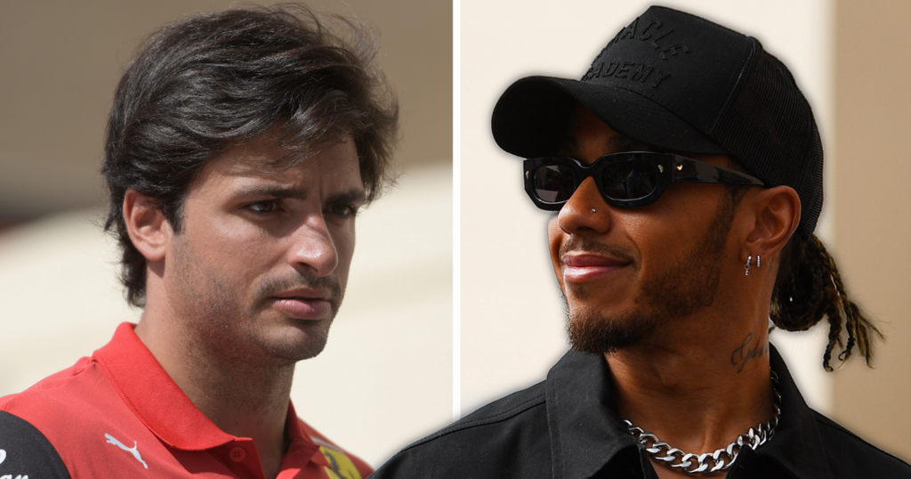Lewis Hamilton labelled "cheeky" by Carlos Sainz after…