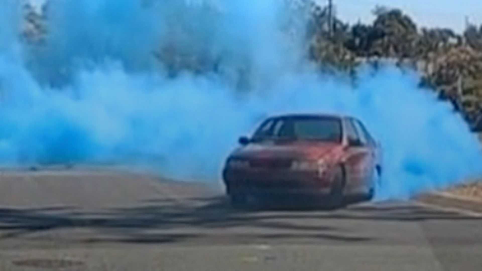 Australian Police Destroys Car That Did Burnouts For