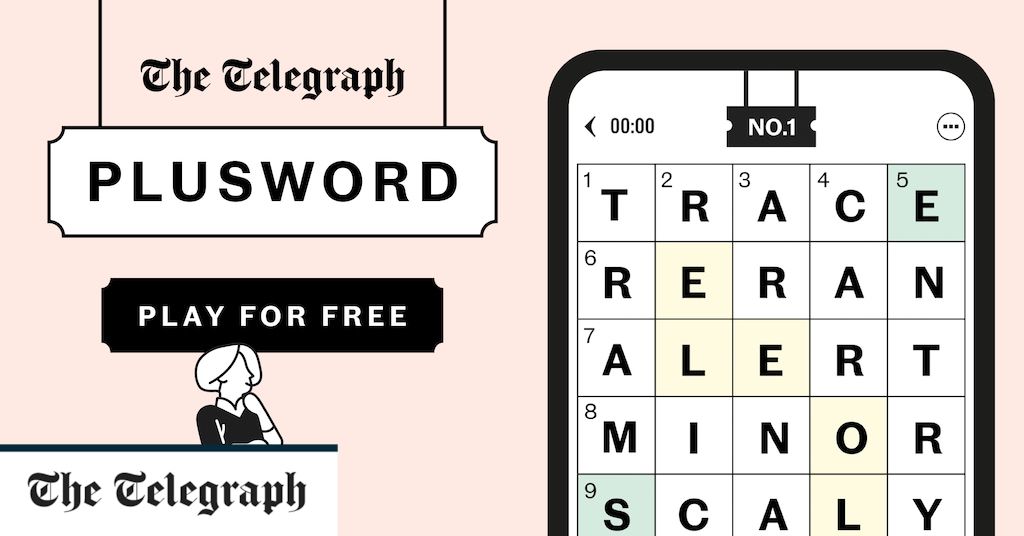 Play PlusWord, the Telegraph's new daily crossword…