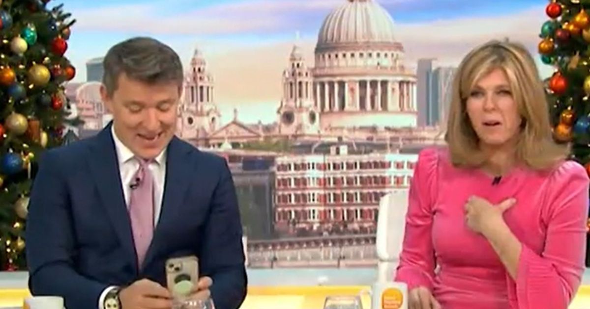 ITV Good Morning Britain's Kate Garraway red faced as…