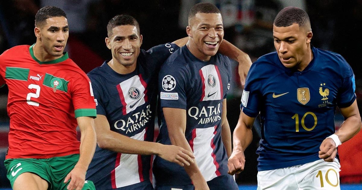 Kylian Mbappe and Achraf Hakimi throw friendship out…