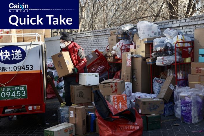 China’s Parcel Deliveries Slow to a Crawl as Covid…