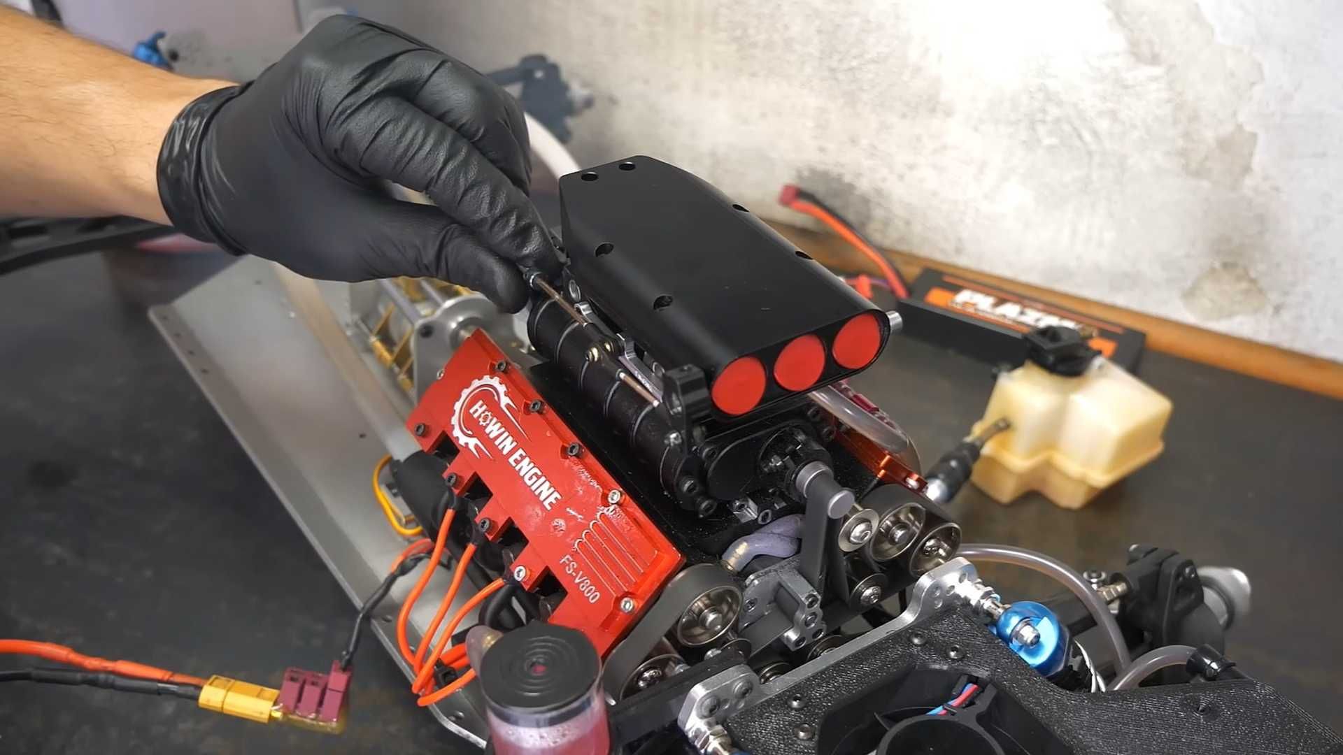Tiny RC V8 Engine Gets A Supercharger And It Works