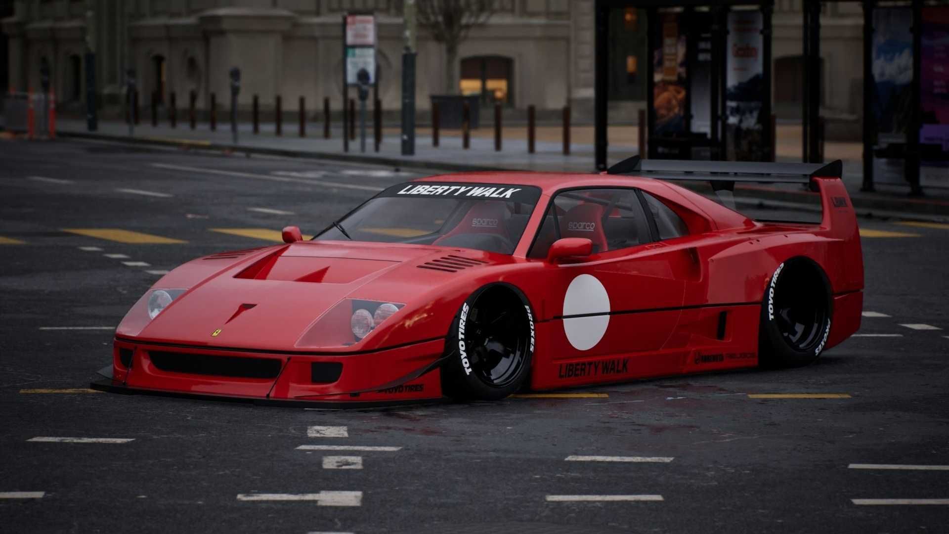 Ferrari F40 With Widebody Kit Teased Ahead Of Tokyo…