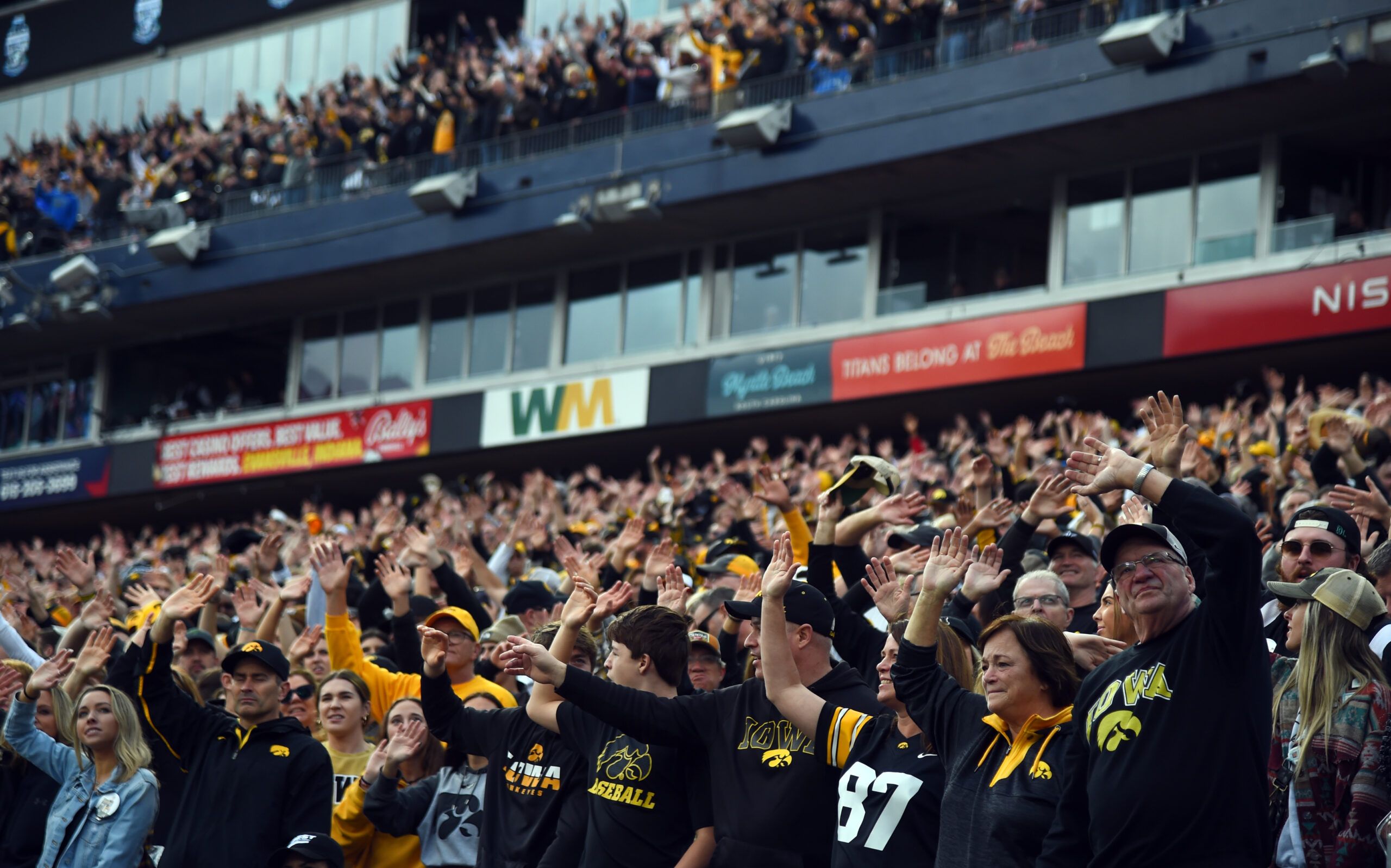Iowa brought its heartwarming Hawkeye Wave to the…
