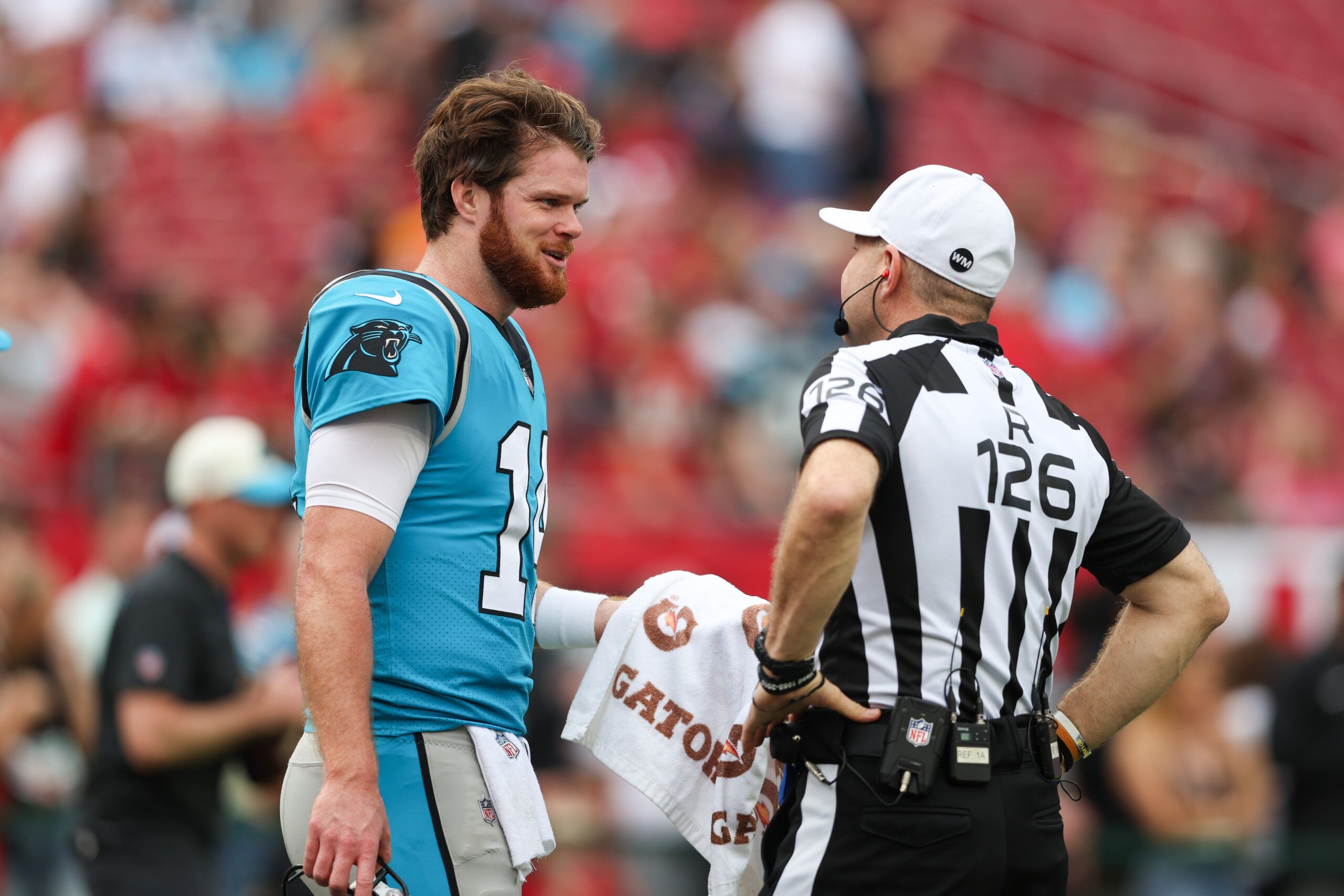 WATCH: Sam Darnold leads Panthers to TD on 1st touch…