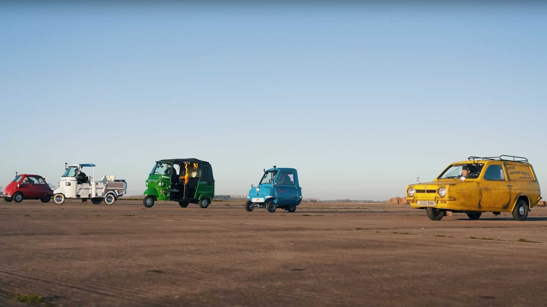 This Three-Wheeler Drag Race Is Miserably Slow Yet Fun…