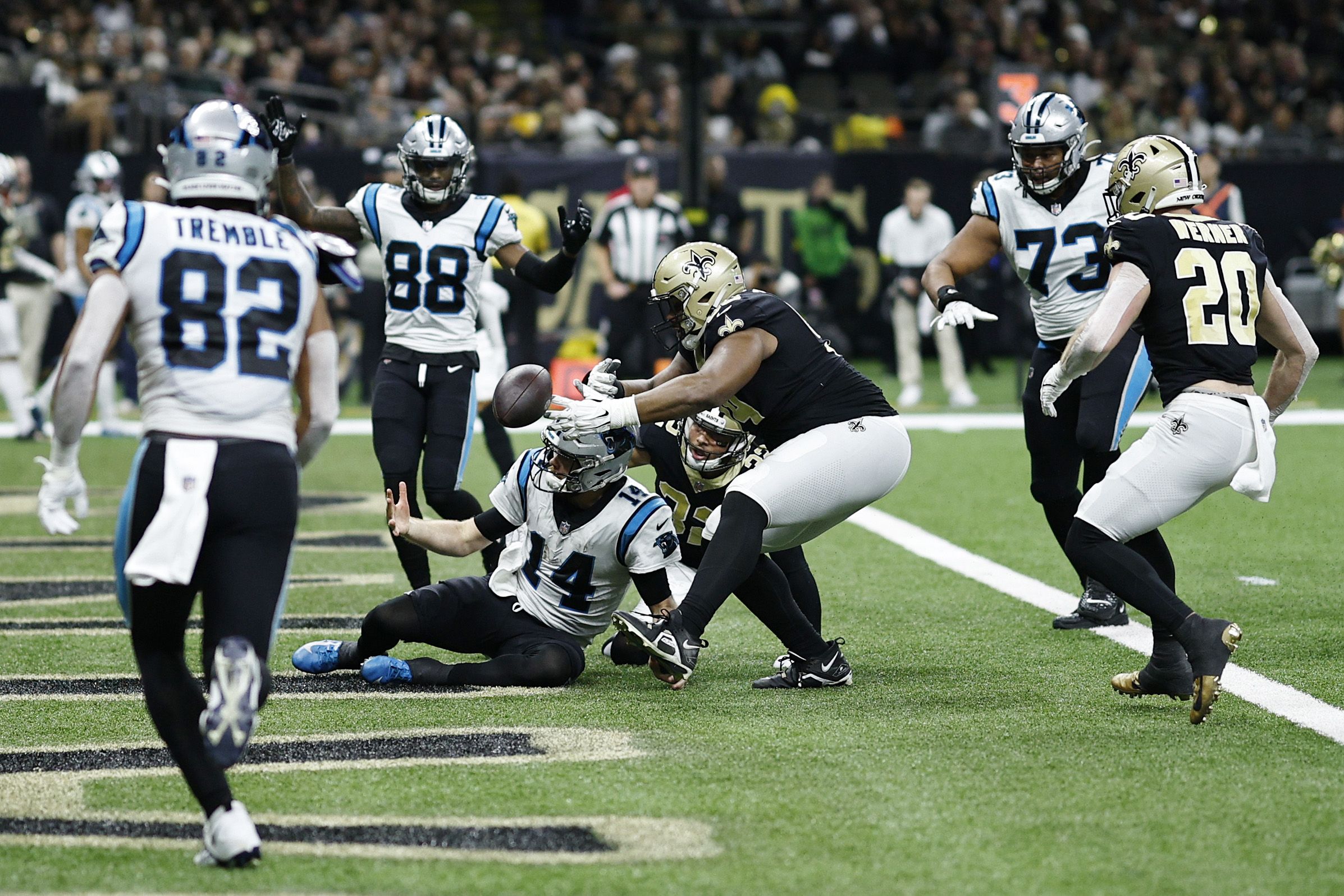 Michael Jordan, a Carolina guard, adds to NFL history