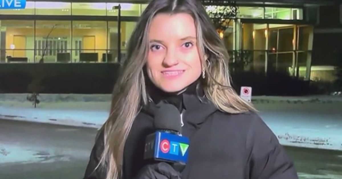 Terrifying moment Canadian TV reporter appears to…