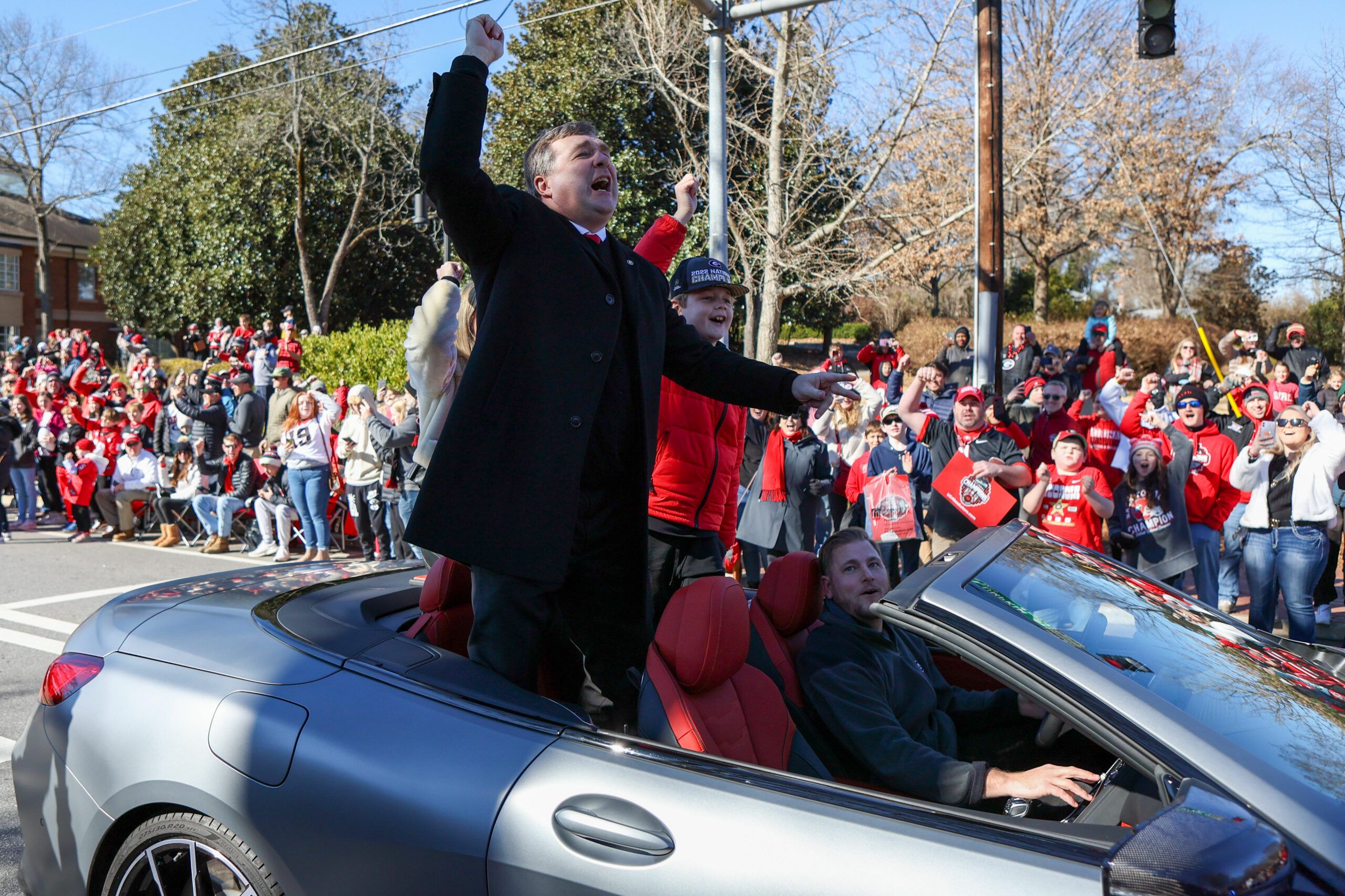 Photos: UGA football celebrates back-to-back national…