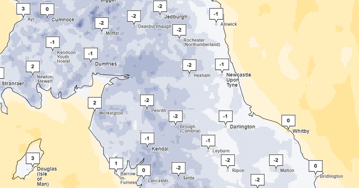 Weather maps show freezing temperatures to continue…