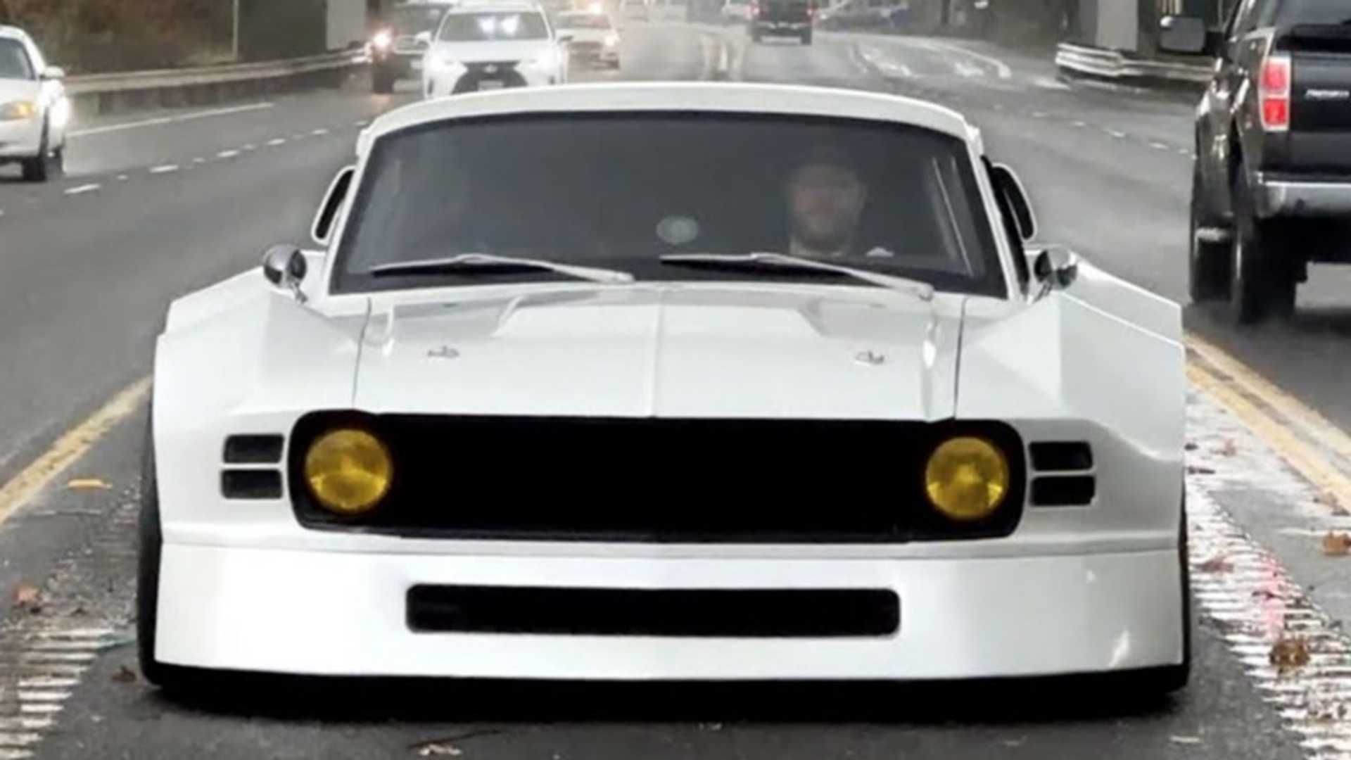 Widebody Mid-Engine 1967 Mustang Created From Wrecked…