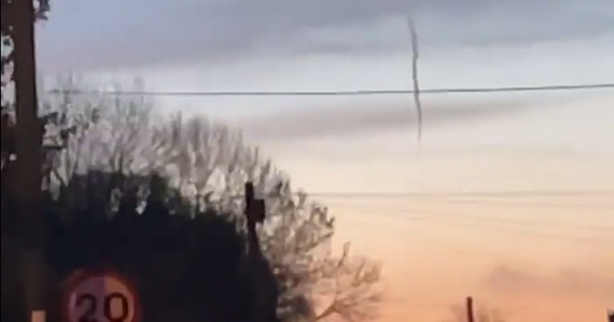 Woman captures 'strange' object falling from the sky…