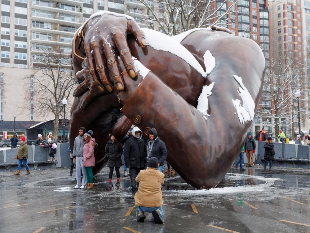 ‘It’s a strange moment we live in’: MLK sculptor on…