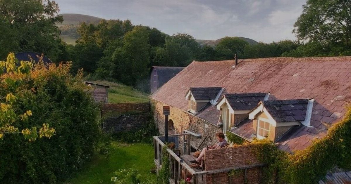 The vintage hayloft conversion with its own balcony…