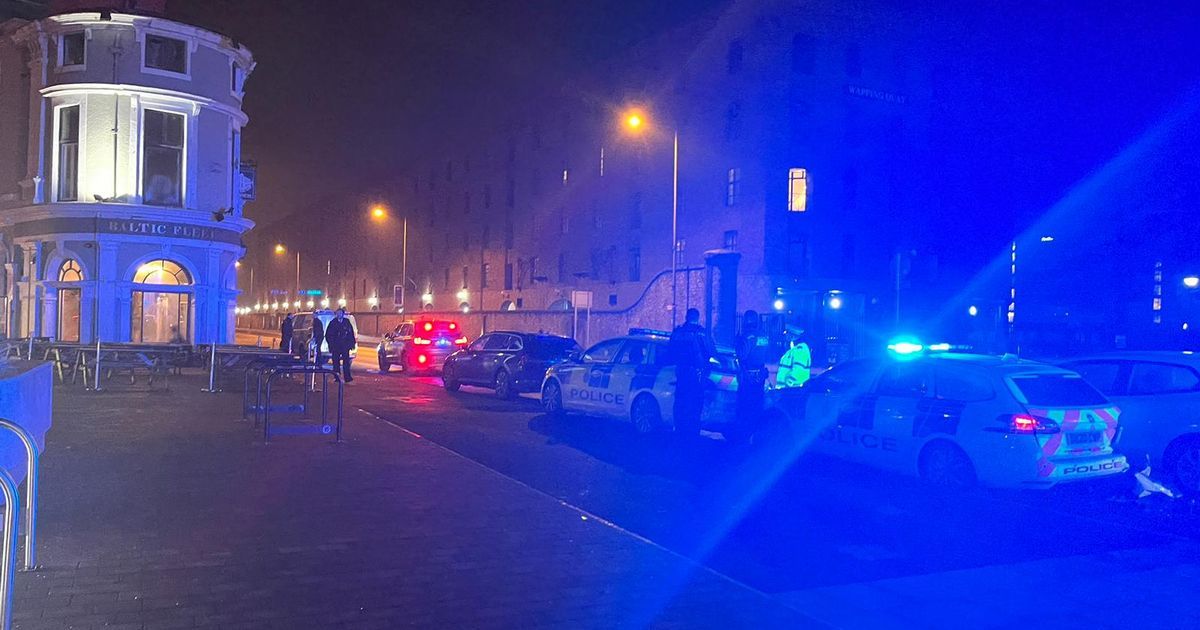 Major city centre road closed after 'police car…