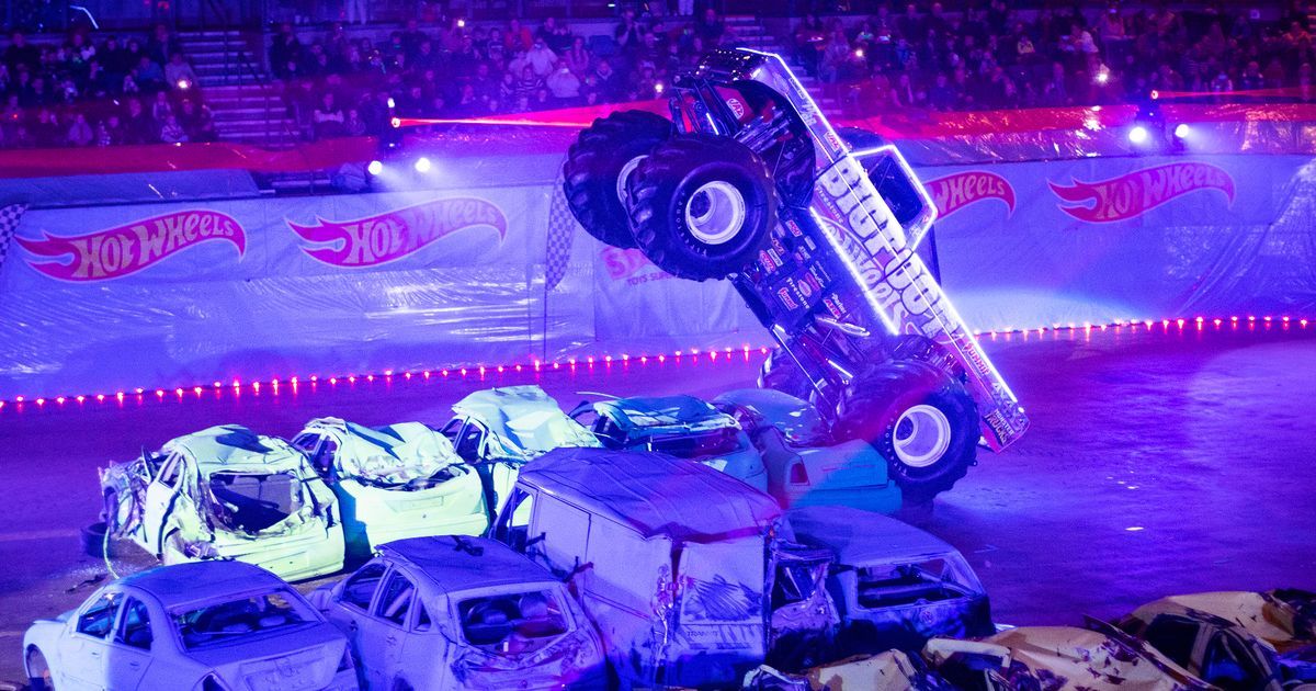 Car crushing mayhem at Hot Wheels Monster Trucks wows…