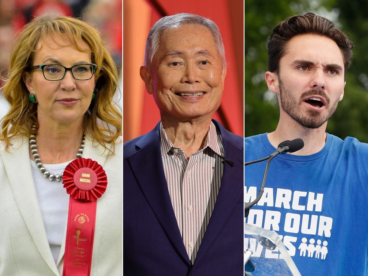 David Hogg, George Takei, Gabby Giffords and Simu Liu…