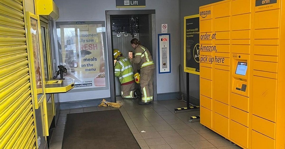 Four people trapped after lift malfunctions at…