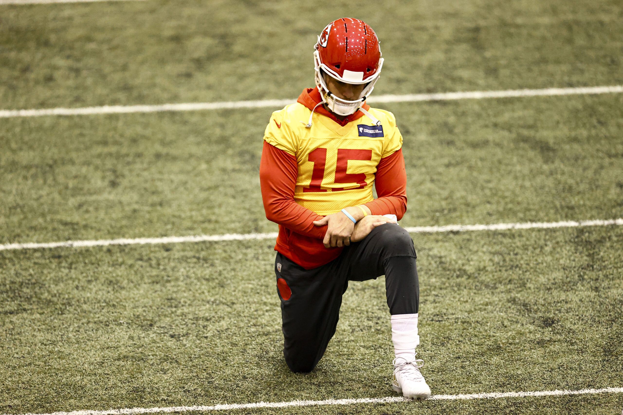 Chiefs QB Patrick Mahomes excited to test his ankle at…
